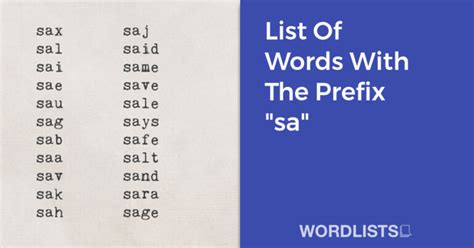 List Of Words With The Prefix Counter
