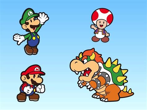 Cartoon Super Mario Characters Free Image Download