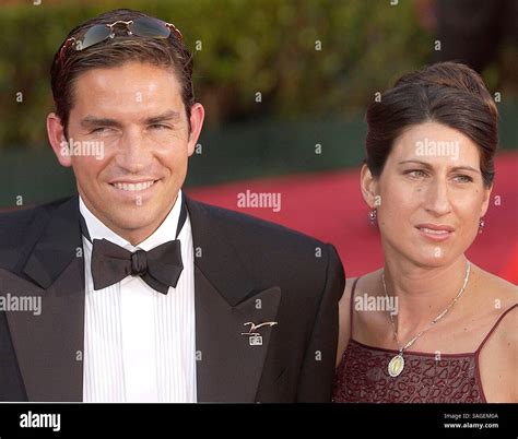 July 14 2004 Hollywood Ca Usa Actor Jim Caviezel L And His Wife
