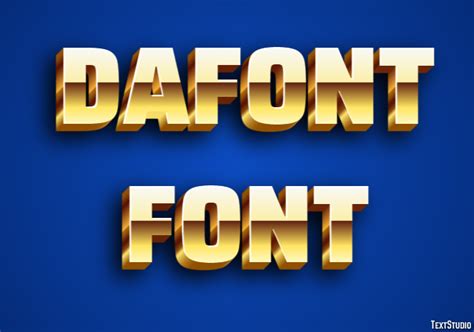 Dafont Font Text Effect And Logo Design Font