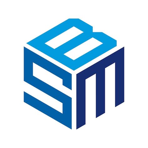 Premium Vector Bsm Hexagonal Initial Logo Illustration