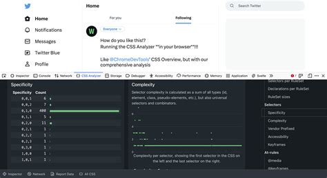 Project Wallace On Twitter How Do You Like This 🌟 Running The Css Analyzer In Your Browser