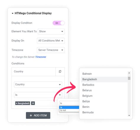 conditional display module ht mega addons for elementor