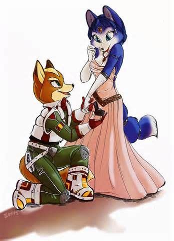 Krystal X Fox Star Fox Animated Cartoons Cartoon Crossovers