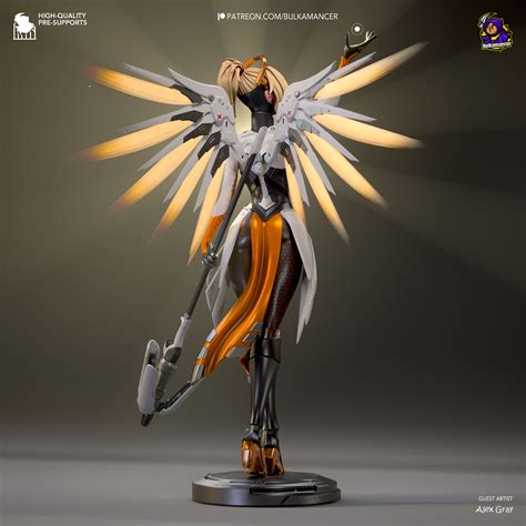 👼 Mercy Overwatch 240mm・ 3d File For 3d Printing・cults