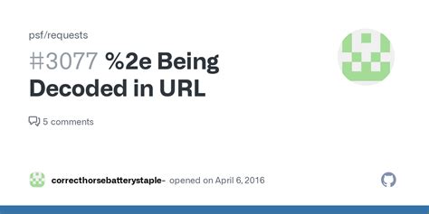2e Being Decoded In Url · Issue 3077 · Psfrequests · Github