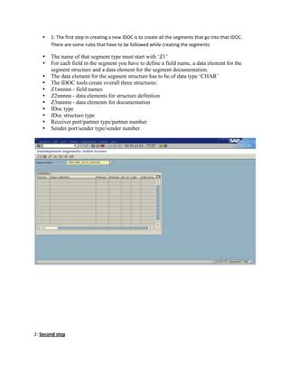 Idocs Tcodes And Others Sap Idoc DOCX