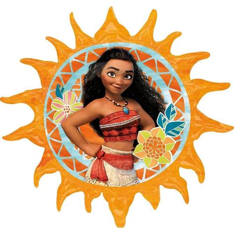 Giant Moana Sun Shaped Balloon Shop More Styles At Party City