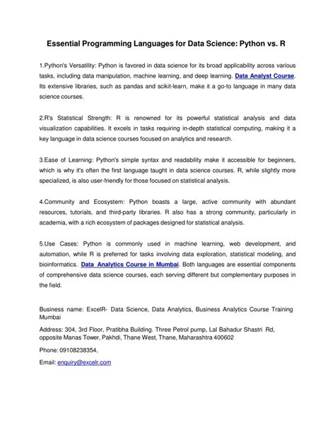 Ppt Essential Programming Languages For Data Science Python Vs 1 Powerpoint Presentation