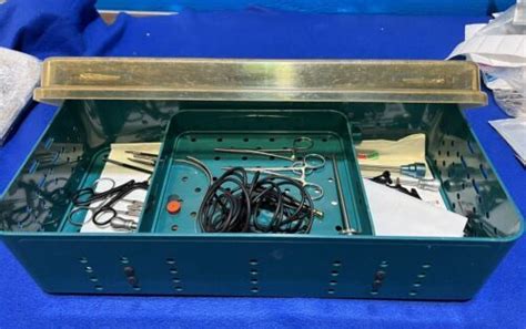 Used VARIOUS Professional Laparoscopic Cholecystectomy Instrument Set Case Disposables General