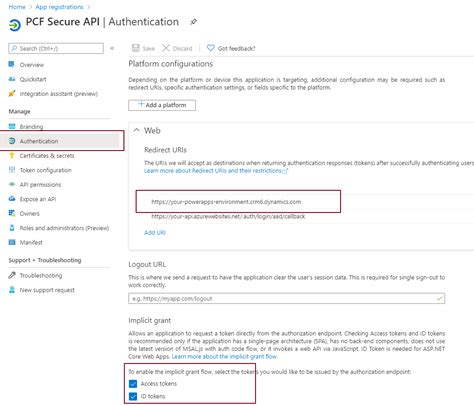 using react aad msal to call a secure api from a pcf control implementing tae of