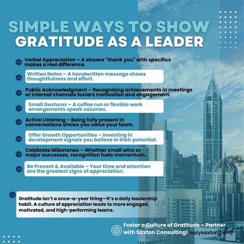 Leadership Starts With Gratitude A Simple Thank You” Can Transform A Suzanne Saxton
