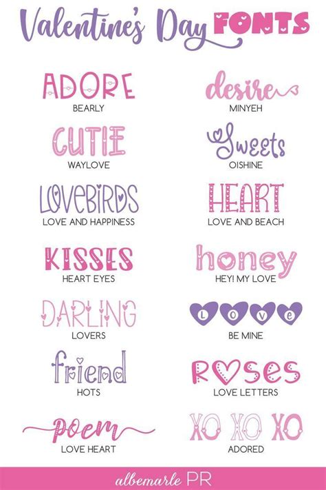 Fonts With Hearts Script Fonts With Hearts Valentines Day Fonts In