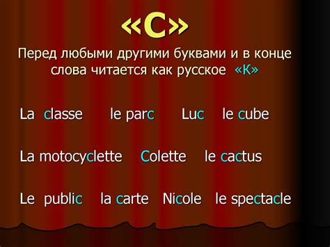 Правила чтения букв и словосочетаний во французском языке презентация онлайн