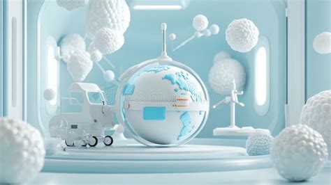 blue world exploring global connectivity and communication through