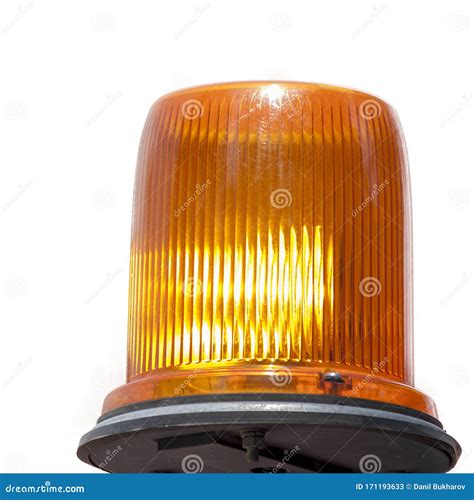Yellow Flashing Light Stock Image Image Of Flash Ambulance