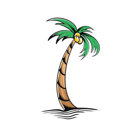 Premium Vector Coconut Tree Vector Design Element Icon