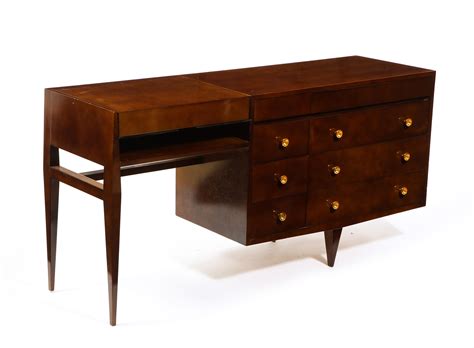 Rapha L D Corateur Beka Modeled Lacquer And Bronze Desk And Vanity France S For Sale At