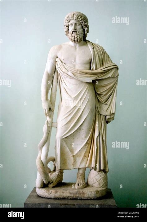 Roman Statue Of Asclepius The Cult Of The Deity Of Greek Medicine