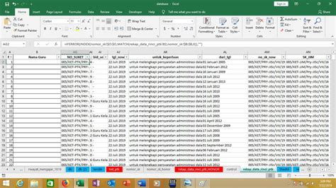 Entry Data Excel Dan Pembuatan Formula