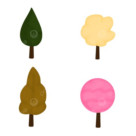 귀여운 나무 일러스트 그림 봄 귀엽다 나무 숲 Png 일러스트 및 Psd 이미지 무료 다운로드 Pngtree