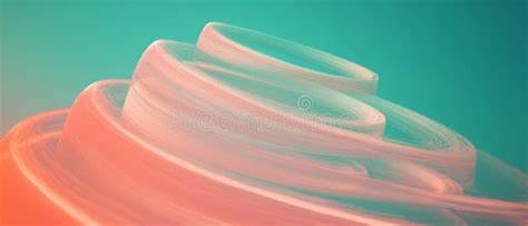 Overlapping Circles In Soft Gradients Create A Calming Abstract Background Stock Illustration