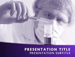 Royalty Free Biochemistry PowerPoint Template In Purple