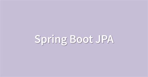 SpringBoot JPA로 Entity 클래스 구성하기