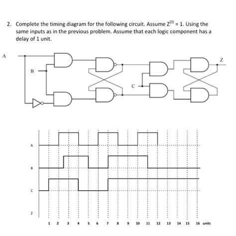 Solved Complete The Timing Diagram For The Following Chegg Com
