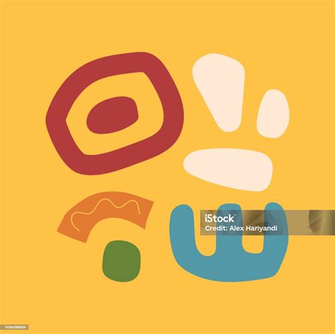 다양한 현대 벡터 낙서 모양과 손으로 그린 유기 모양이있는 물체의 추상적 인 배경 벡터 일러스트 레이 션 0명에 대한 스톡 벡터 아트 및 기타 이미지 Istock