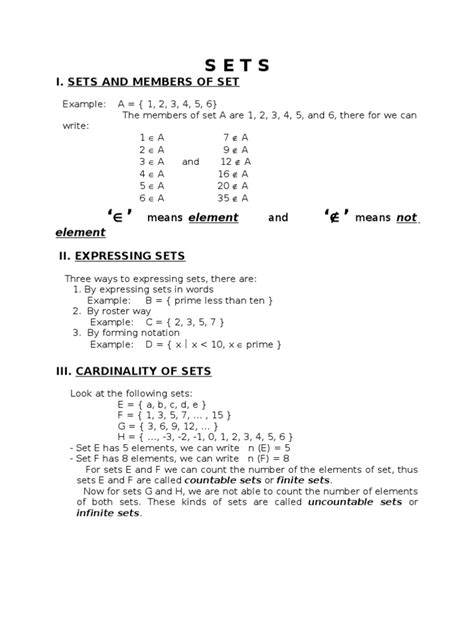 Free Set Theory Worksheet Pdf Download Free Set Theory Worksheet Pdf Png Images Free
