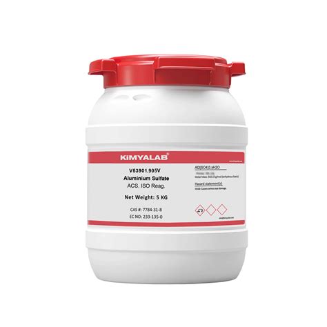 Kimyalab Alüminyum Sülfat - Aluminium Sulfate 5 Kg-HDPE