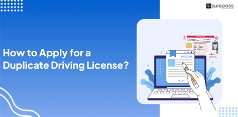 how to apply for a duplicate driving licence surepass