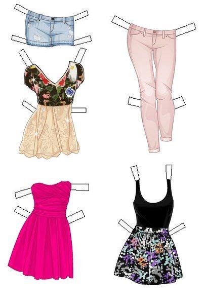 Φωτογραφία Винтажные бумажные куклы Одежда для кукол Бумажная одежда