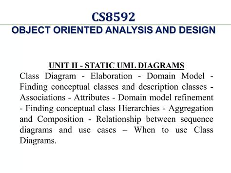 Cs8592 Ooad Lecture Notes Unit 2 Pdf Programming Languages Computing