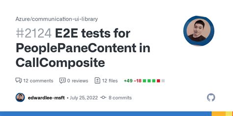 E2e Tests For Peoplepanecontent In Callcomposite By Edwardlee Msft · Pull Request 2124 · Azure