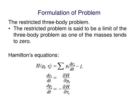 PPT The Three Body Problem PowerPoint Presentation Free Download ID