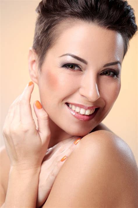 Glamour And Gorgeous Brunette Showing Her Body Stock Photo Image Of Gorgeous Cosmetics