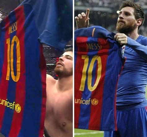 شادی گل مسی در برنابئو، این بار توسط یک بوکسور عکس