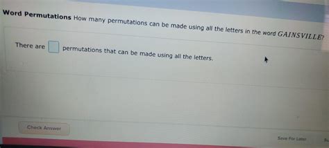 solved word permutations how many permutations can be made