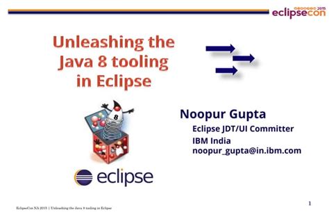 Eclipse Day India 2015 Unleashing The Java 8 Tooling In Eclipse Ppt