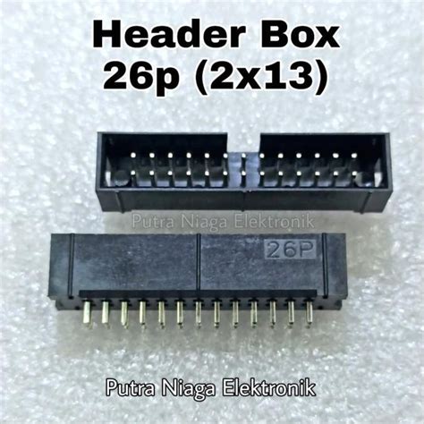 Jual Header Box 26p Idc Male 26pin Socket Jtag 2x13 Soket 26 Pin Lurus Putr4n14 Ayo Beli