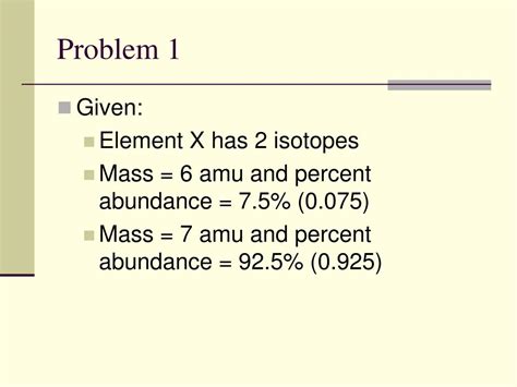 Ppt Calculating Average Atomic Mass Powerpoint Presentation Free Download Id 2692936