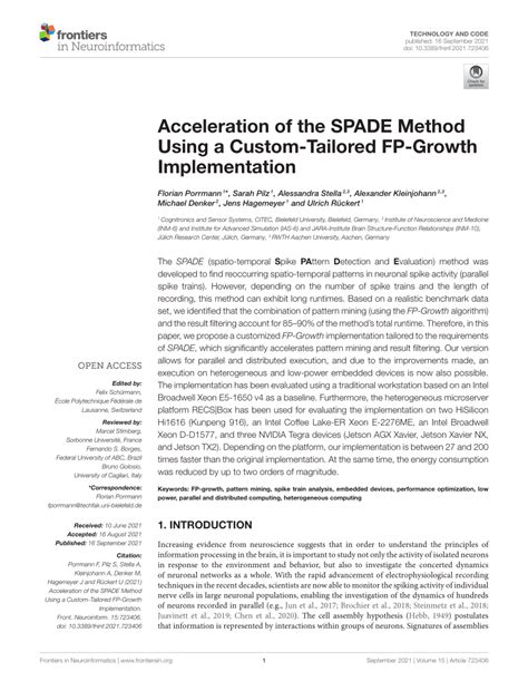 Pdf Acceleration Of The Spade Method Using A Custom Tailored Fp Growth Implementation