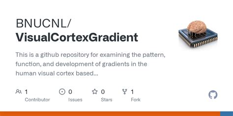 Github Bnucnlvisualcortexgradient This Is A Github Repository For