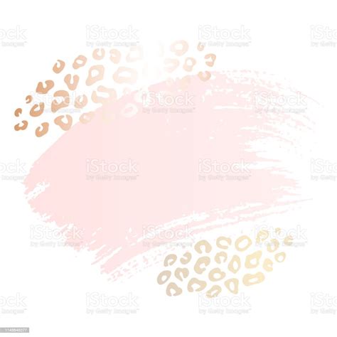골든 핑크 아트 프레임입니다 현대 카드 디자인 브러쉬 스트로크 라인 포인트 골드 프리미엄 브로셔 전단지 초대장 템플릿 표범에