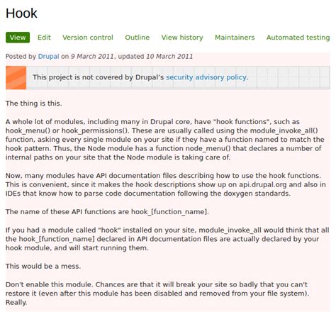 Hook Naming Conflicts What Happens Drupal Answers