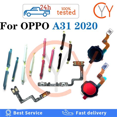 For OPPO A Back Home Button Fingerprint Scanner Sensor Return Key Volume Button Power