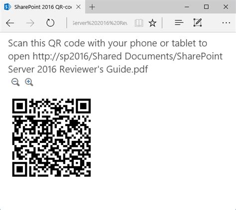Sharepoint 2016 Qr Code