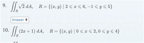 Solved The Following Integrals Represent The Volume Of A Chegg